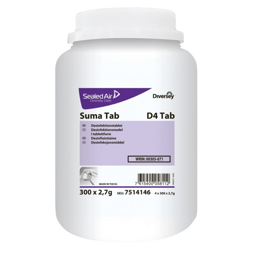 Suma Tab D4 desinfektioainetabletti 300kpl - Tasoclean