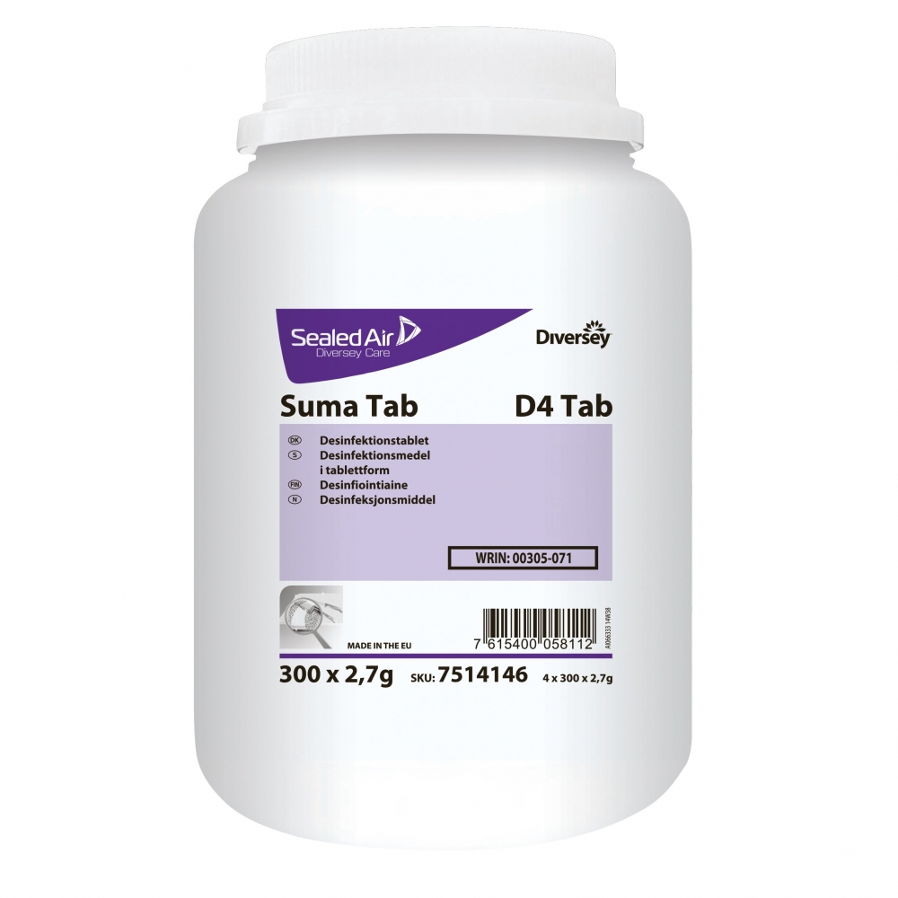 Suma Tab D4 desinfektioainetabletti 300kpl - Tasoclean