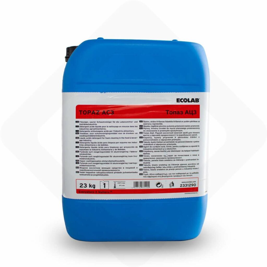 Ecolab Topaz AC3 hapan vaahtopesuaine 23kg