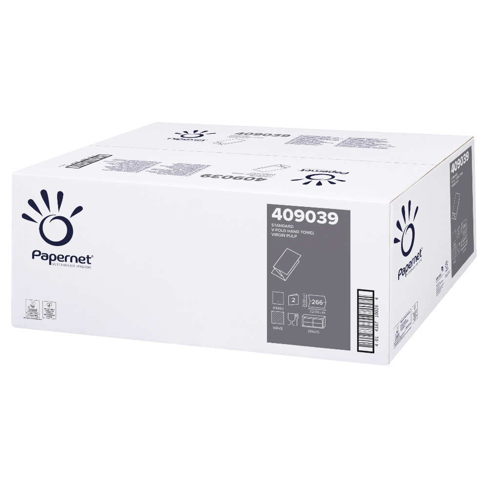 Papernet® V-Fold käsipaperi, 2x valkoinen / Käsipaperit